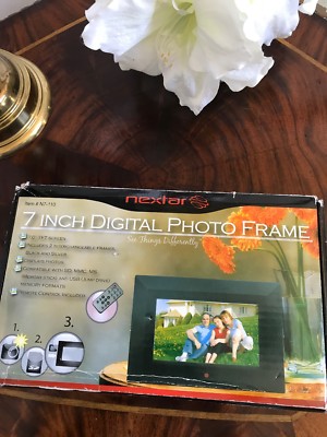 Nextar Digital 7" Photo Frame Black Silver Digital Frame N7-110 | eBay
