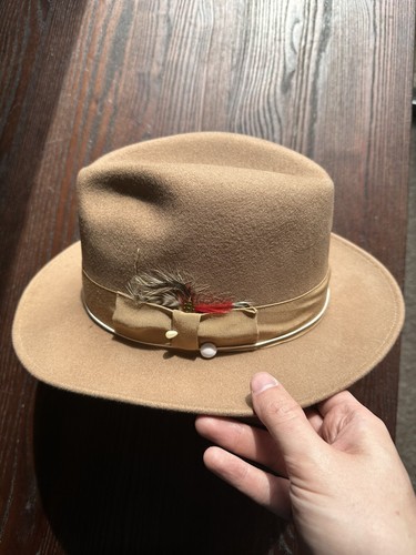 Vintage Men’s Hat Capas Design Fedora Brown Size XL | eBay
