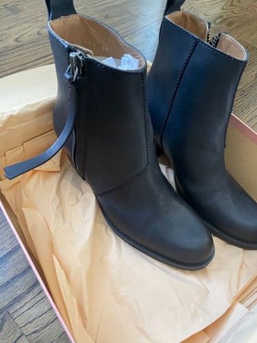 New Acne Studios Black Leather Piston Boots Size 39 | eBay