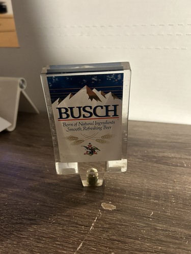 Vintage Clear Lucite Acrylic Busch Beer Tap Handle 5 INCH | eBay
