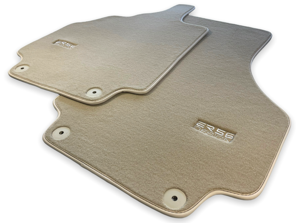 Floor Mats For AUDI R8 2007-2013 Beige ER56 Design Tailored Carpets SET ...