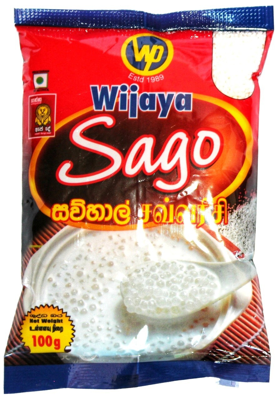 FRESH SAGO 100% PURE SAGO ORGANIC NATURAL SRI LANKAN CEREAL 100G FREE ...