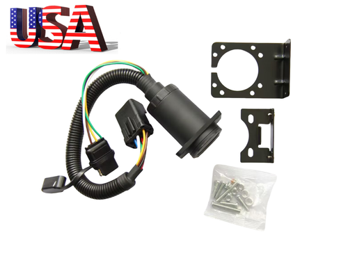 Trailer Wiring 7-Way Pin Connector Plug 56038366AB For Ram Durango Jeep ...