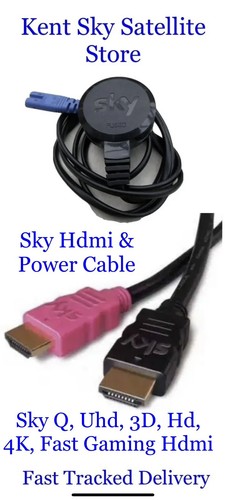 SKY POWER LEAD & SKY HDMI CABLE FOR ALL SKY BOXES & UHD 4K 3D HD HDMI🔥🔥 ...