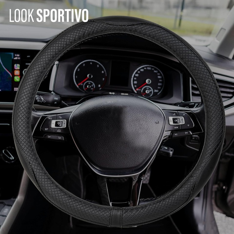 Steering Cover Car Microfiber for Alpha Romeo Giulietta Mito 147 Black ...