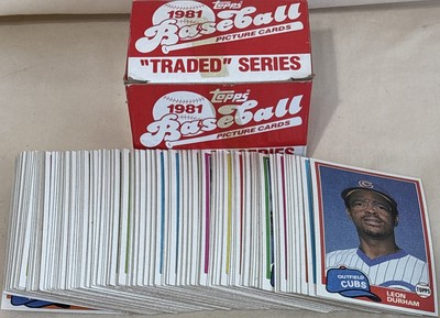 1981 Topps Traded Baseball Partial Set 116/132 w/Box | eBay