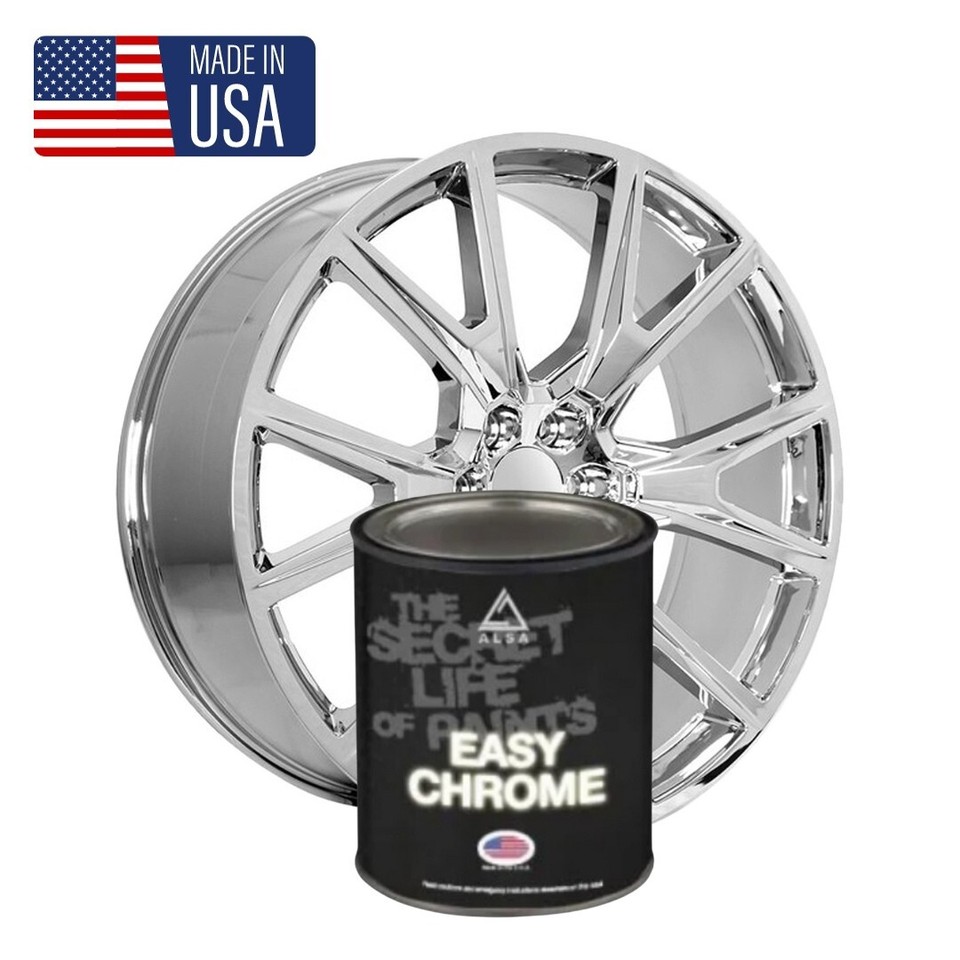 Genuine Alsa Easy Chrome Paint Pint - 250 sq feet of chrome - Mirror ...