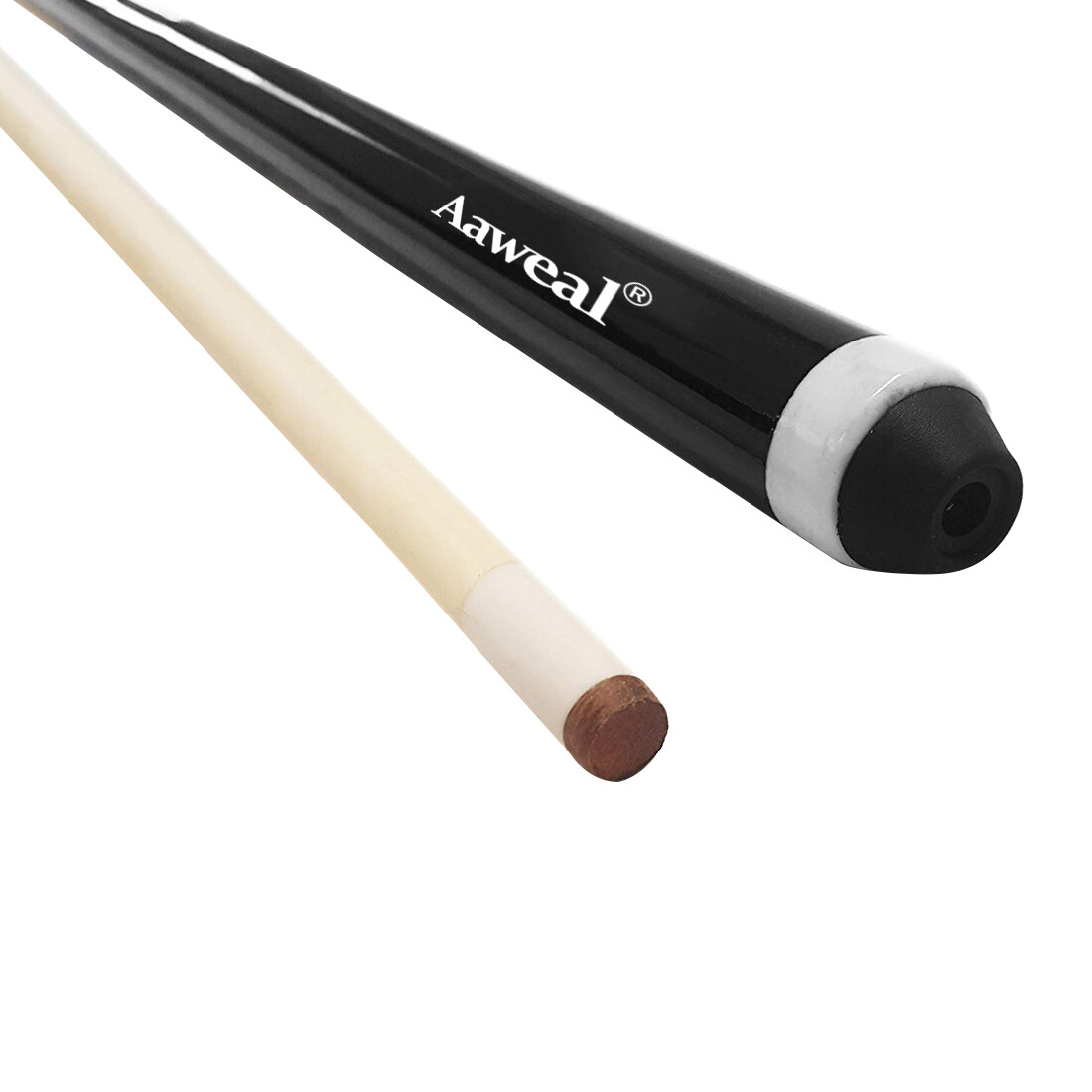 SET OF POOL CUES Two-Piece Pool Cue Case Carry Bag Billiard Sticks ...