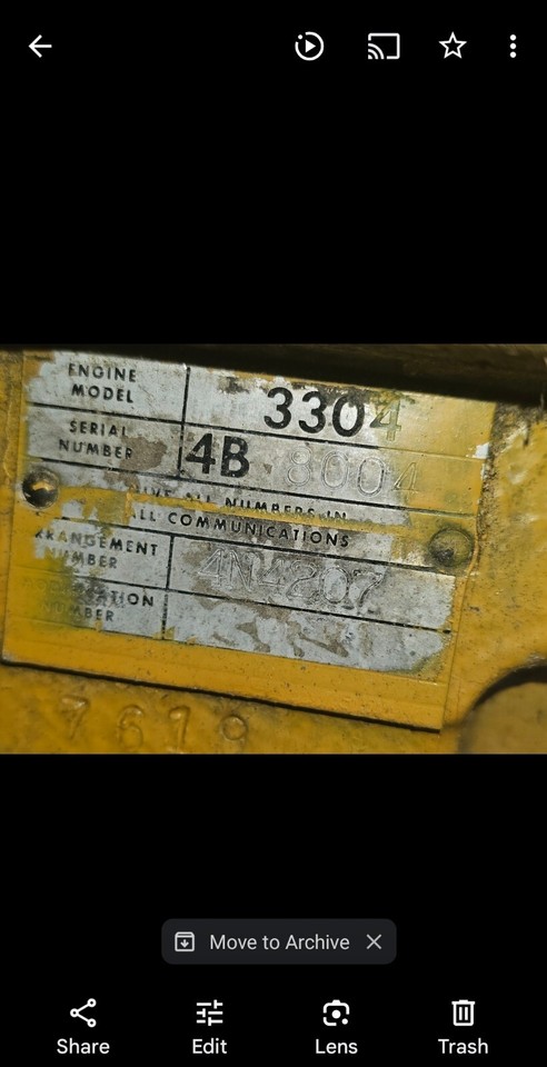 Caterpillar CAT 3204 Diesel Engine Fuel Injection Pump LOADER 931 931B ...