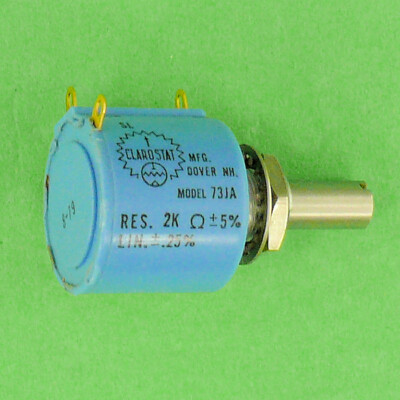 Precision Potentiometer 2K Ohm 5% 10 Turn Enhanced Stop Strength Panel ...