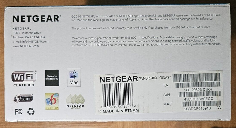 Netgear N600 Wi-Fi Dual Band Router WNDR3400 | eBay