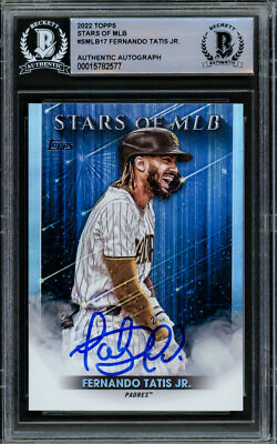 FERNANDO TATIS JR. AUTOGRAPHED 2022 TOPPS STARS OF MLB CARD BECKETT ...