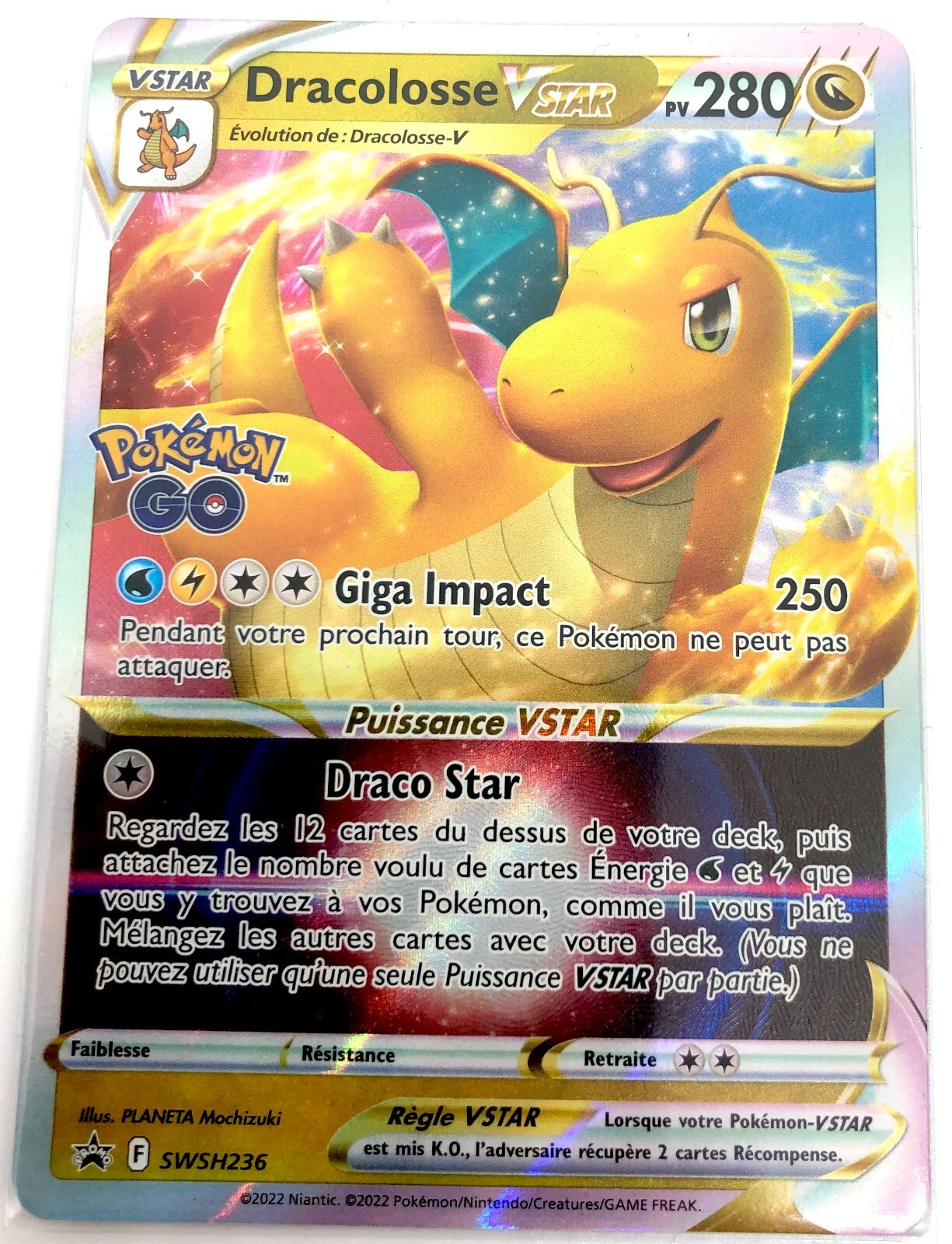 Pokemon Card Dragonite SWSH236 Promo Ultra Rare Vstar Pokemon Go Fr New ...