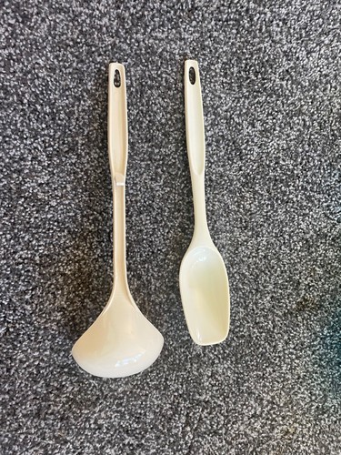 Tupperware Serving Spoon & Ladle 12" Off White / Tan Color Brand New | eBay