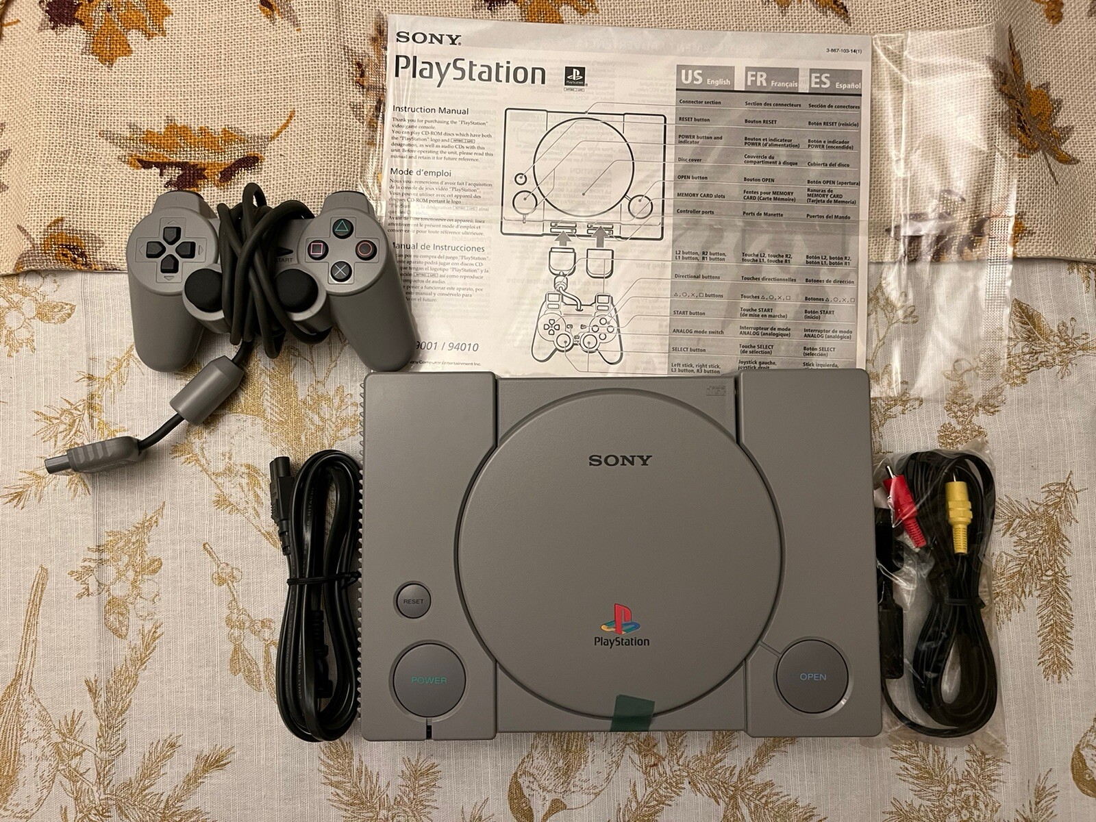 Sony PlayStation 1 Launch Edition Home Console - Gray for sale online ...