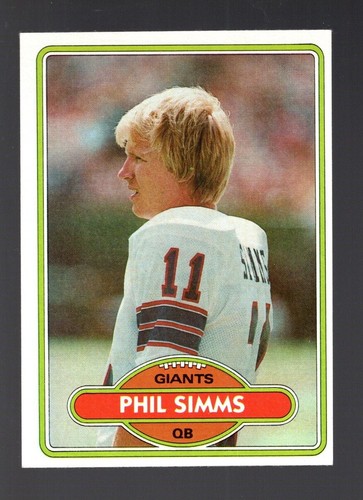 Phil Simms 1980 Topps #225 RC | eBay