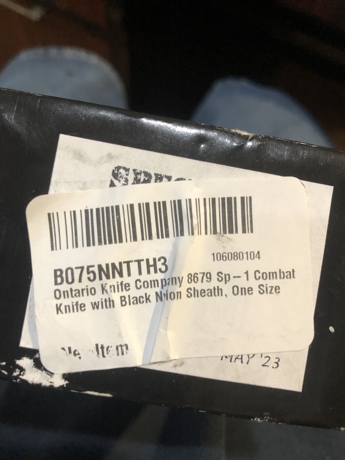 Ontario Knife Company 8679 Sp-1 Combat Knife with Black Nylon Sheath ...