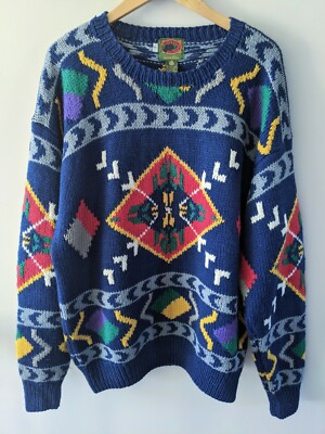 Vintage BOSTON TRADERS LIMITED EDITION Knit Wool Sweater Men's Large | eBay