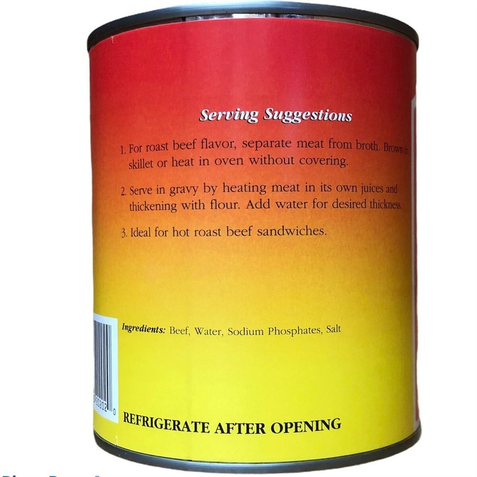 (12 Cans Pack) Yoders Canned Beef Chunks Meat Long Shelf Stable ...