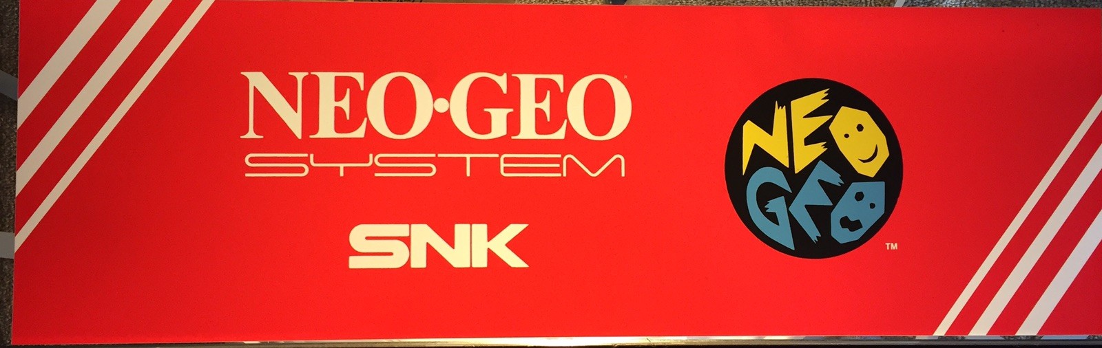 Neo Geo SNK Generic Arcade Marquee 26" x 8" | eBay