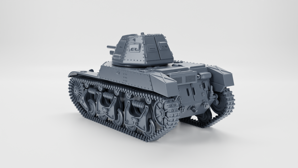 WW2 FRANCE+BELGIUM, INTERWAR, ACG-1 TANK, 3D PRINTED, MANY SCALES ...