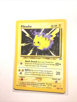 PIKACHU - 70/111 - Neo Genesis - Pokemon Card - LP | eBay