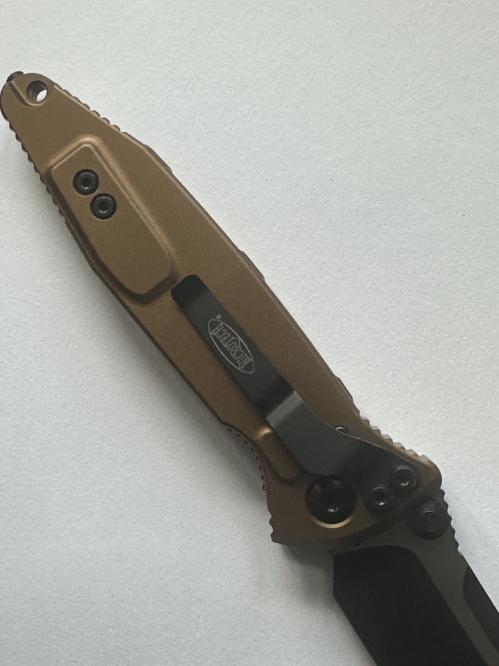 NEW! Microtech - Socom Elite Tan Handle, Tanto Blade, Plain Edge ...