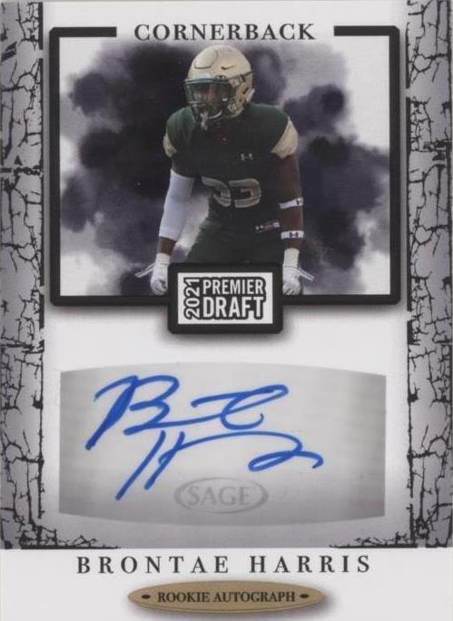 2021 Sage Premier Draft - Autographs Brontae Harris #A130 (AU, RC) for ...