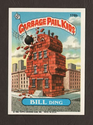 1986 Topps Garbage Pail Kids Trading Card #176b – Bill Ding | eBay