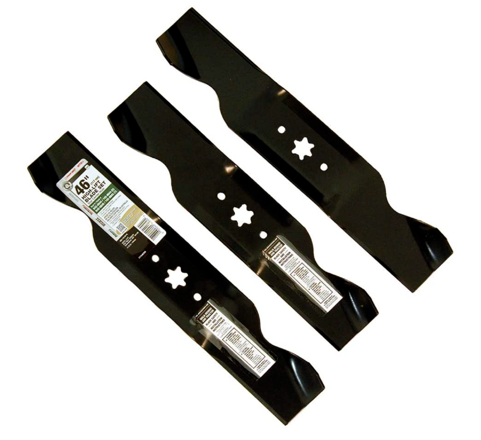 3x MTD Mower Blade Set For 46" Deck Huskee LT4600 Cub Cadet LT1045 ...