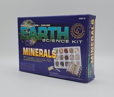 Earth Science Kit: Minerals - 15 Minerals + Guide, Streak Plate ...