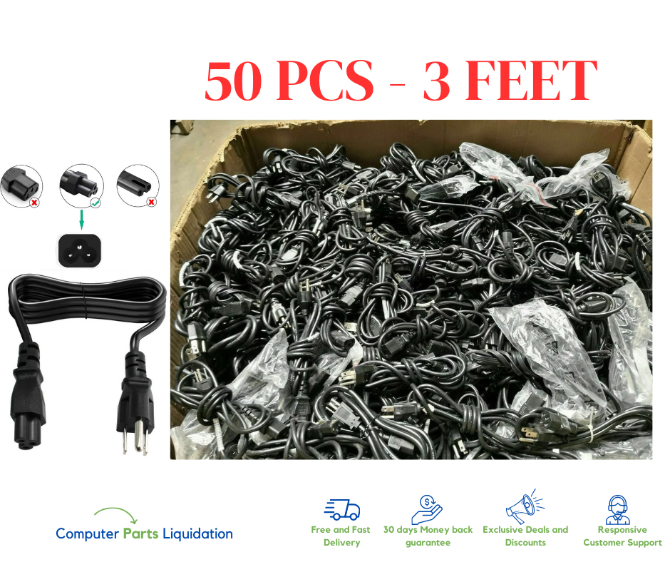 Mickey Mouse AC Power Cord PC 3-Prong for Laptop, PC, Printers (3 Ft ...