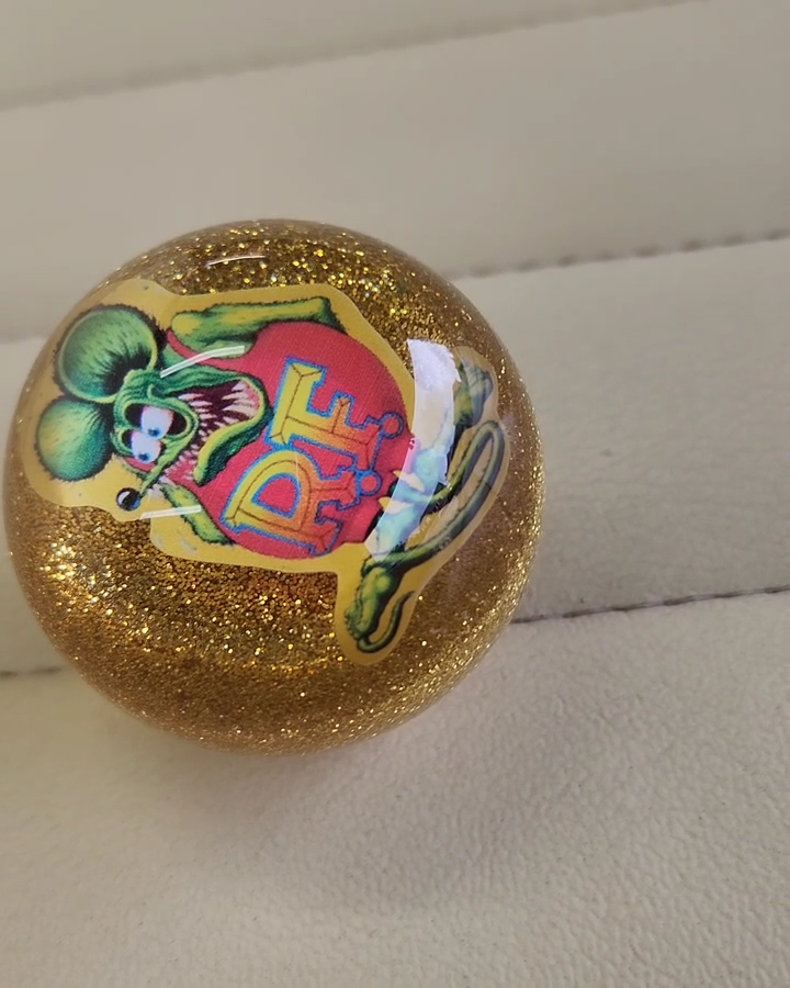 Shift Knob Manual Rat Fink Custom Glitter Shift Knob Hot Rod, Rat Rod ...