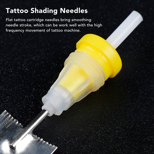 10pcs Flat Blade Tattoo Needles Disposable Smoothing Needle Stroke ...