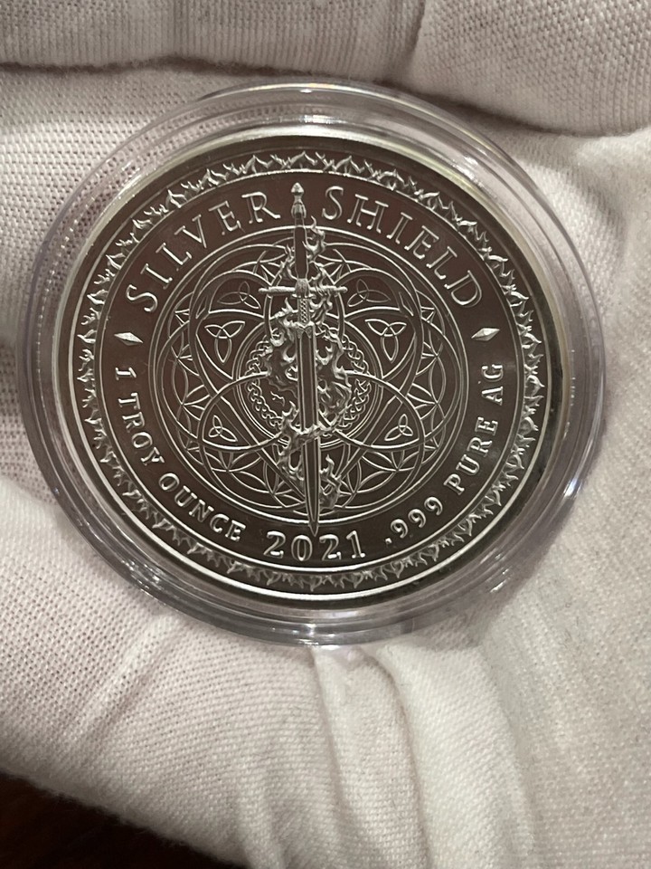 1 OZ .999 SILVER SHIELD CRYPTO AG the original decentralized money in a ...