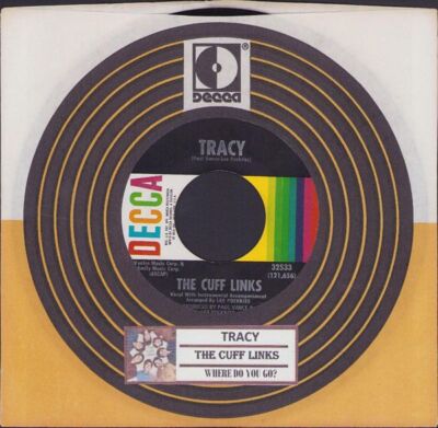 Cuff Links - Tracy/Where Do You Go? Decca 32533 Vinyl 45 rpm Record | eBay
