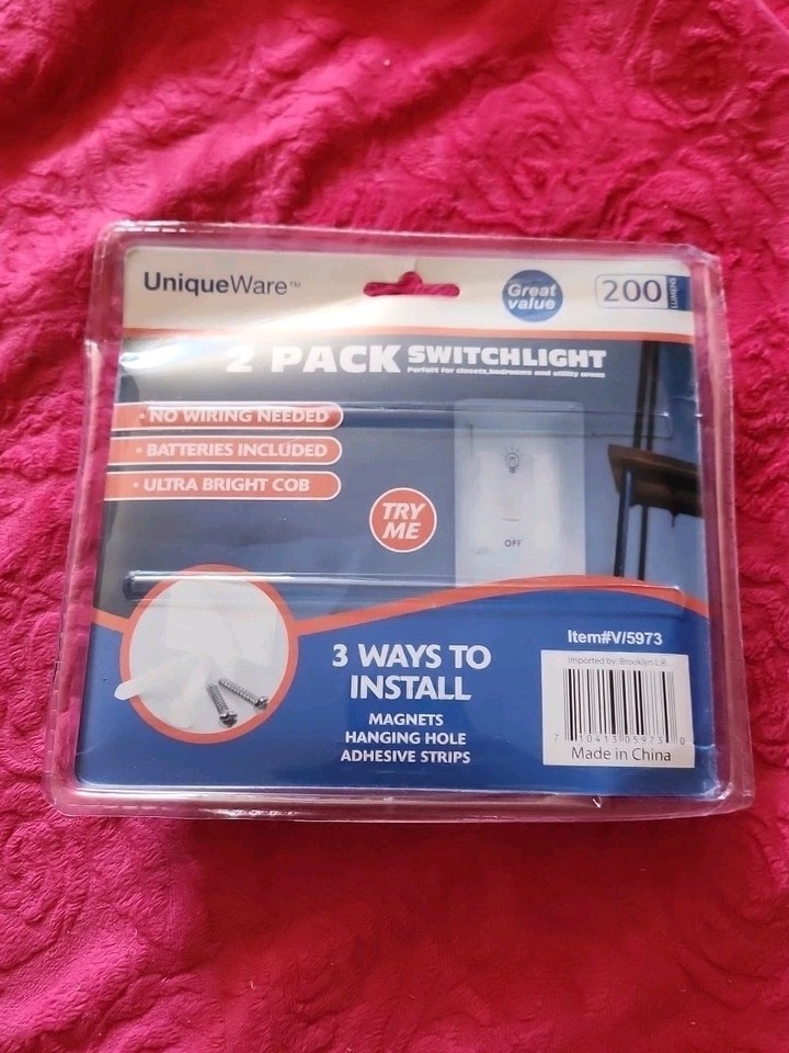 Unique Ware Switch Light 2 Pack Ultra Bright COB Light White | eBay