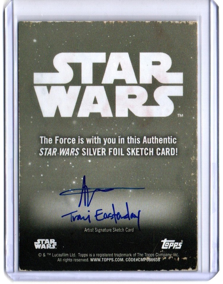2025 TOPPS CHROME STAR WARS DARTH MAUL SILVER FOIL SKETCH BY TRACI ...