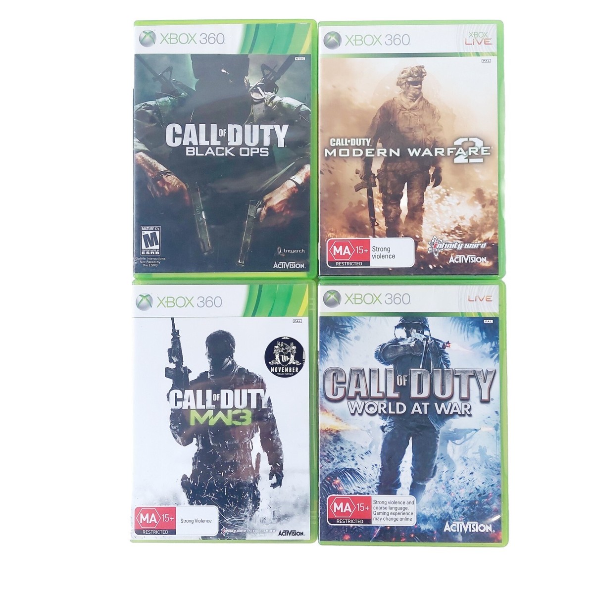 Xbox 360 Call Of Duty Bundle 2 3 Black Ops 1 2 3 Modern Warfare Buy