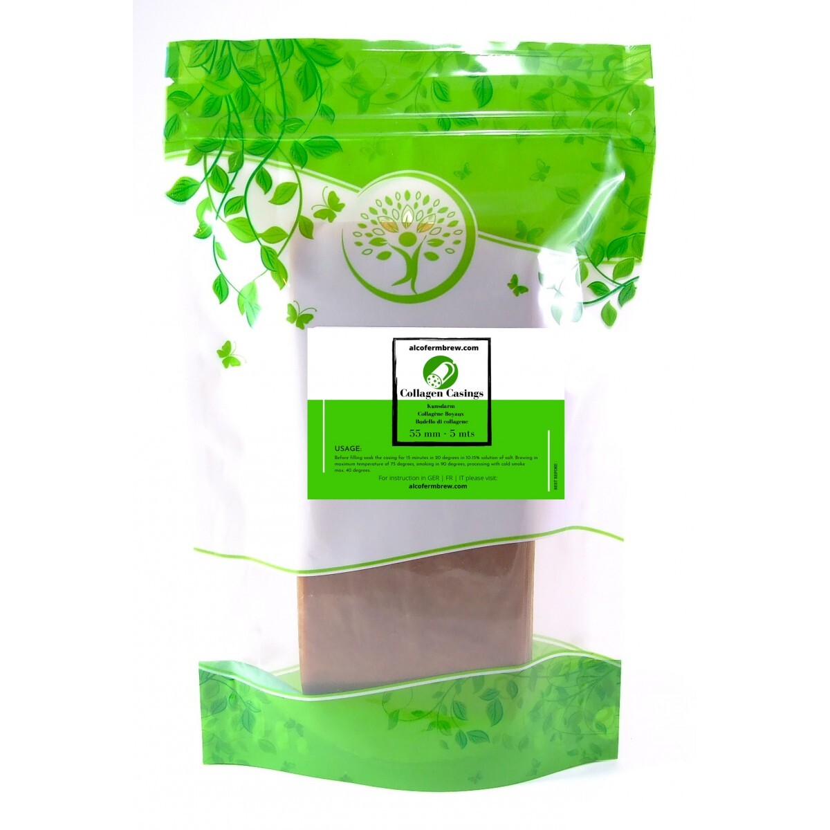 Collagen Casings - Various Sizes - Natural Protein Casing, Sausage ...