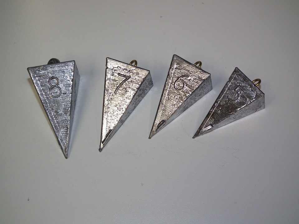 Saltwater Pyramid Sinker mold 5,6,7,8oz CNC Aluminum Surf Beach | eBay