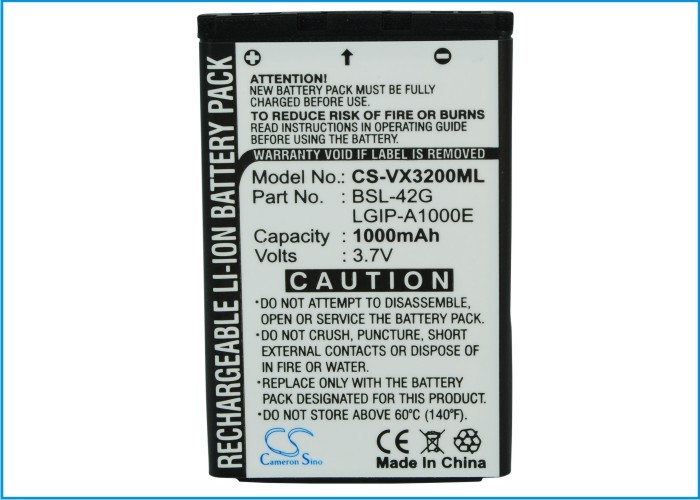 3.7V battery for LG AX5000, vx5300, VX4650, AX5000, UX210, PM225, CE500 ...