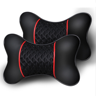 2x Head Neck Support Cushion Car Seat Headrest Pillow Ice Silk Soft ...