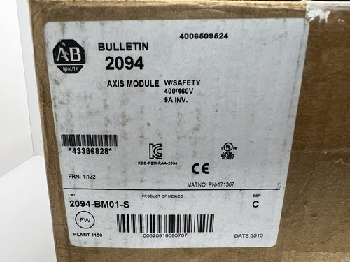 Surplus AB 2094-BM01-S /C Kinetix 6000 Axis Module 400/460V 9A new in ...