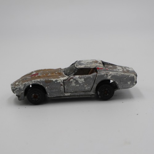 Vintage Toy Corvette Grey Gray Red Triangle | eBay