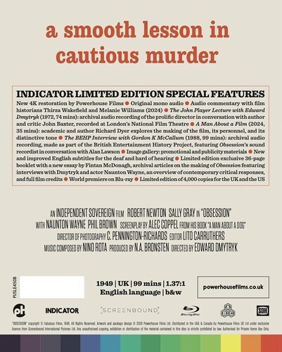 Obsession (aka The Hidden Room) [Used Very Good Blu-ray] Ltd Ed, Full ...