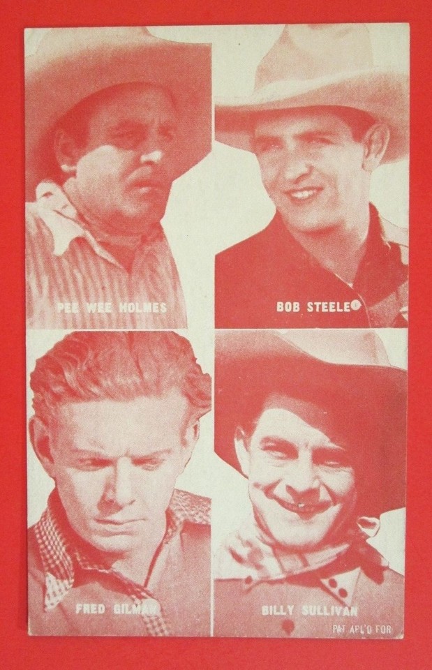 Western Cowboy 8 View Bob Steele Pee Wee Holmes Fred Gilman ESCO Arcade ...