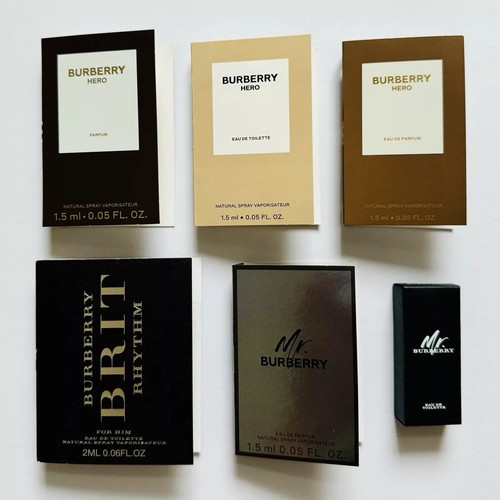 Burberry Cologne Collection Sample Spray Vial 6pc Set | eBay