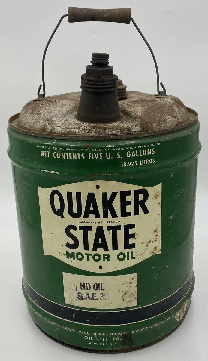 Quaker State Oil Can