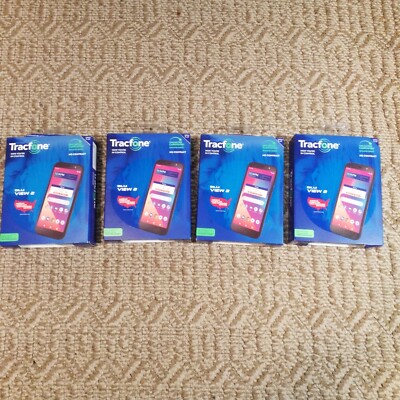 Lot Of 4 Blu View 2 B131DL Cellphone (Black 32GB) Tracfone Wireless ...